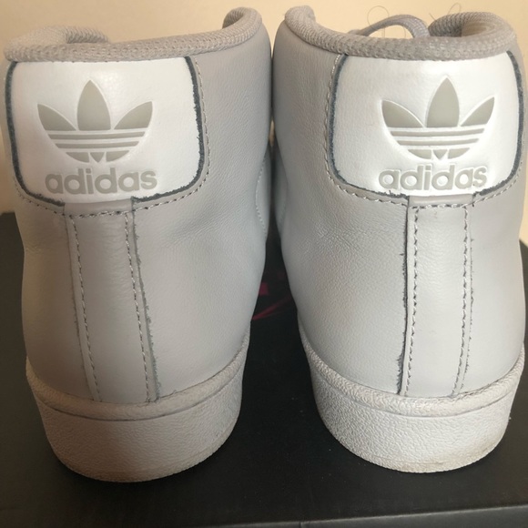 adidas | Shoes | Adidas Pro Model High Top Sneakers In Cool Gray | Poshmark